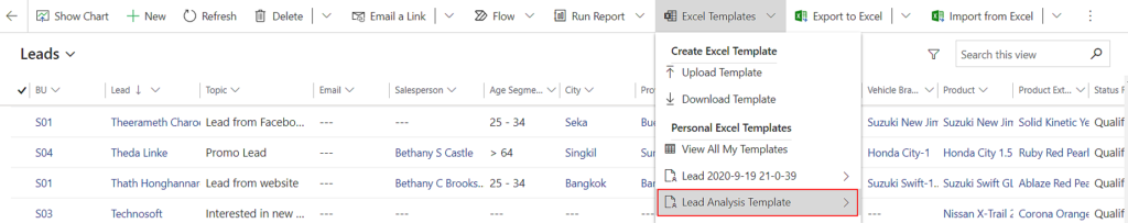 Using Yana DMS Excel templates for data analysis - Beyond Dealer ...